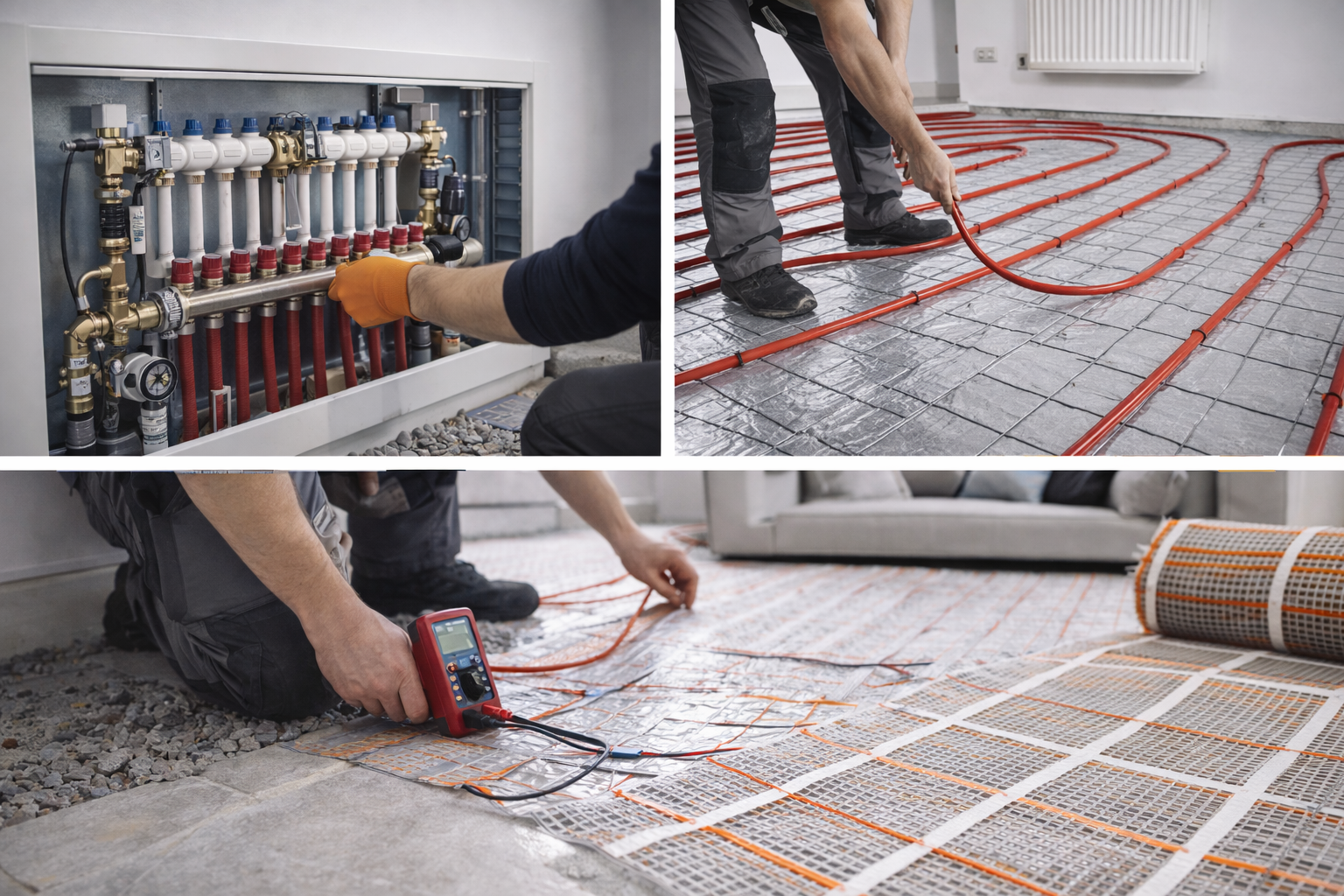 Underfloor Heating Systems (Water & Electric) - Brit Home Design & Build